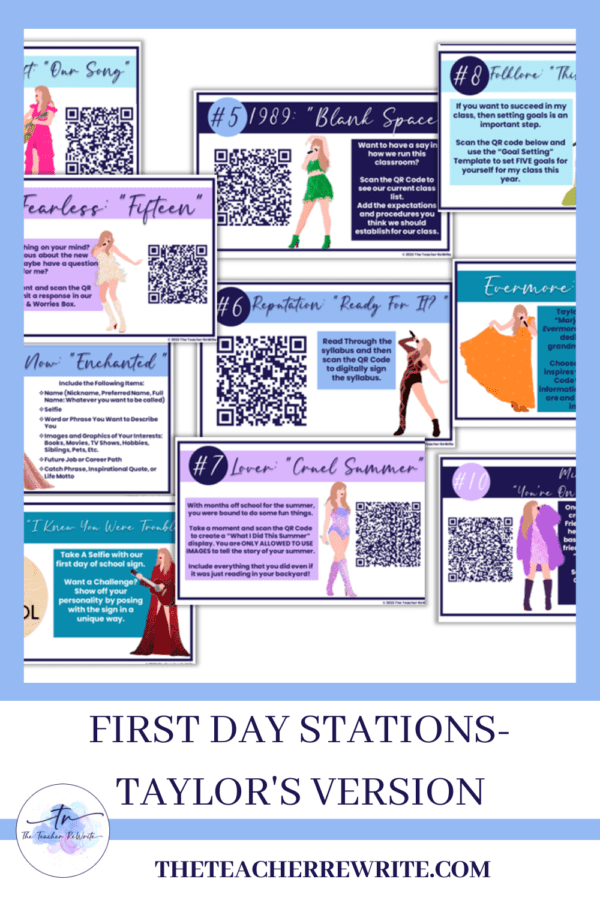 The Taylor Swift Classroom: How to Transform Your First Day of School ...