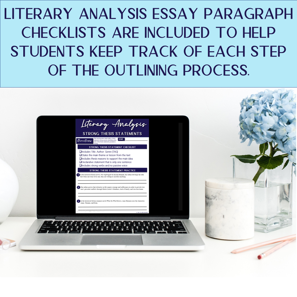 Literary Analysis Essay Writing Bundle - The Teacher ReWrite