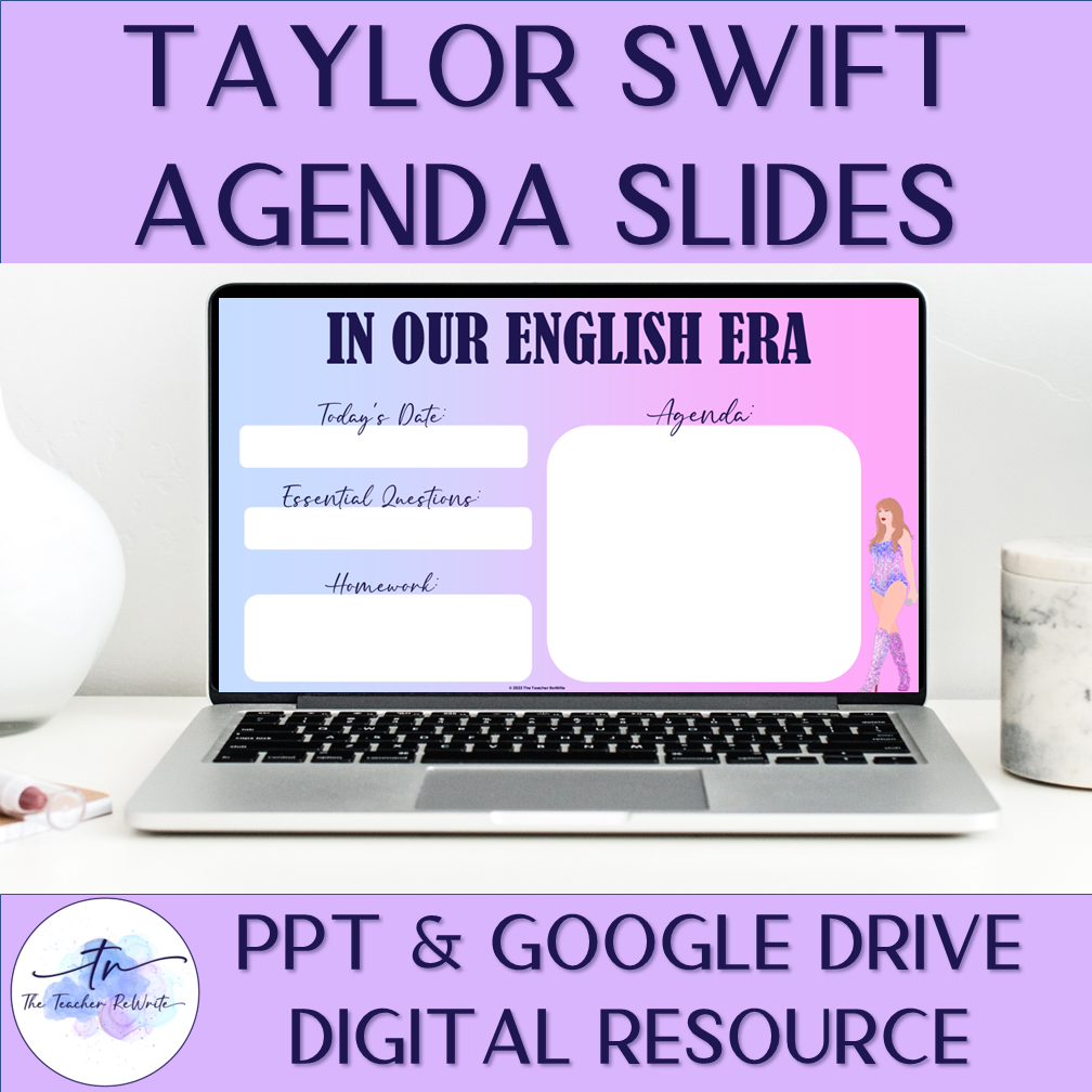 Taylor Swift Agenda Slides - The Teacher ReWrite