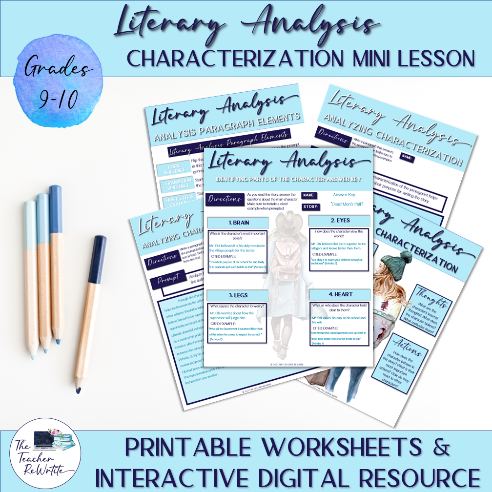 Literary Elements Bundle - The Teacher ReWrite
