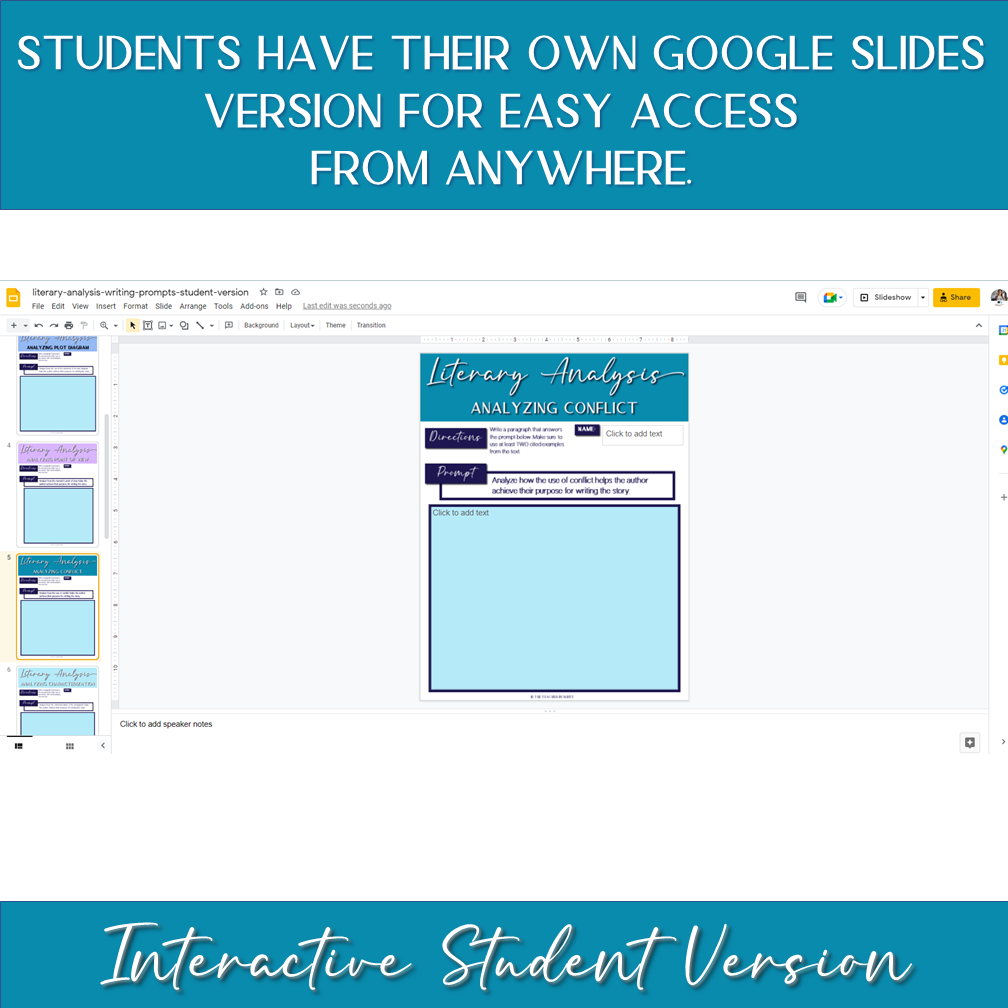 Literary Elements Bundle - The Teacher ReWrite