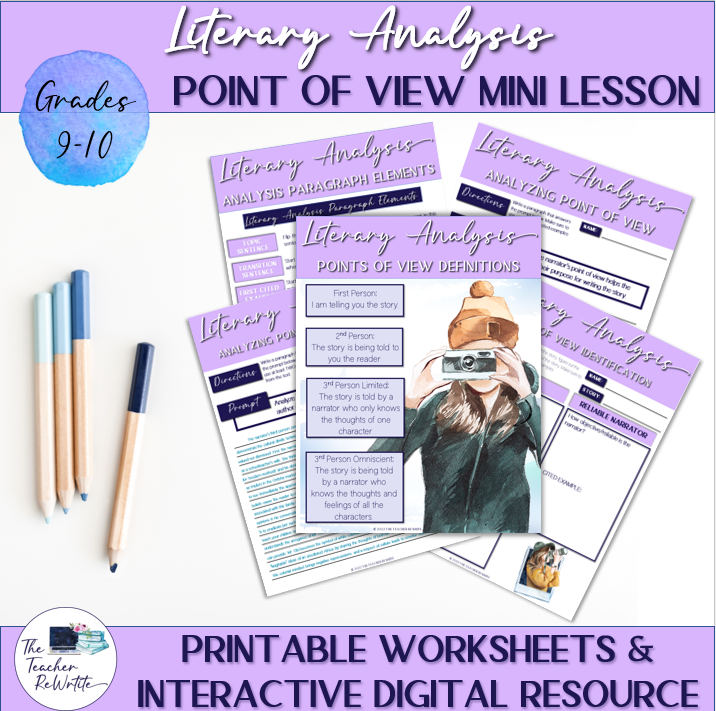Literary Elements Bundle - The Teacher ReWrite