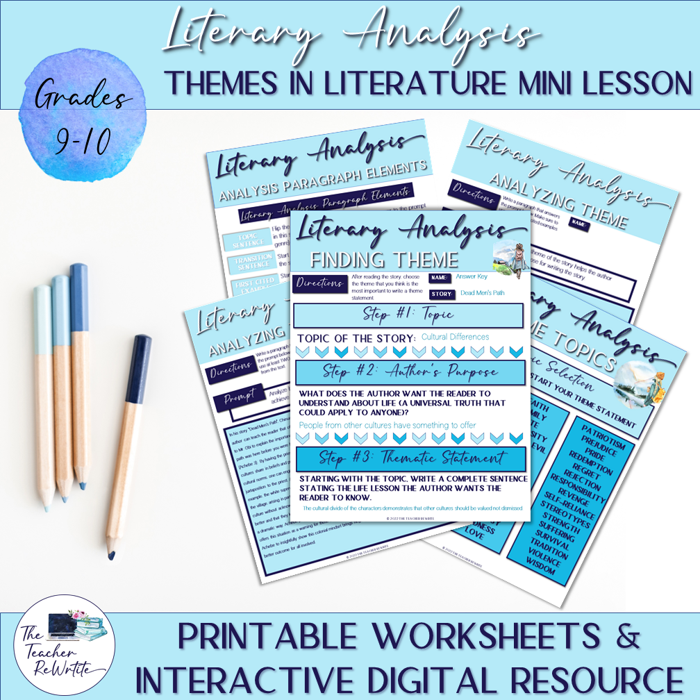 Literary Elements Bundle - The Teacher ReWrite