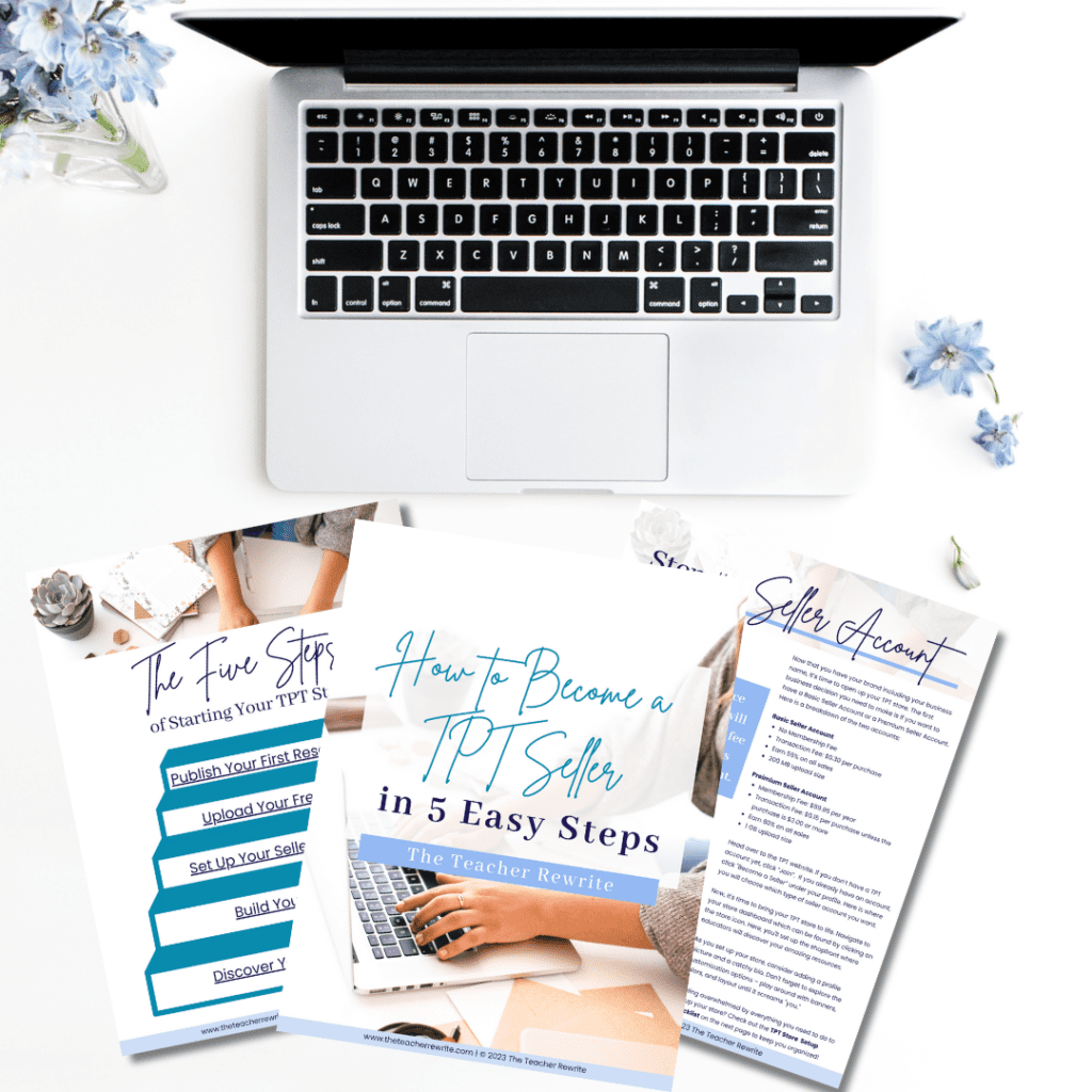 How to Become a TPT Seller Landing Page - The Teacher ReWrite